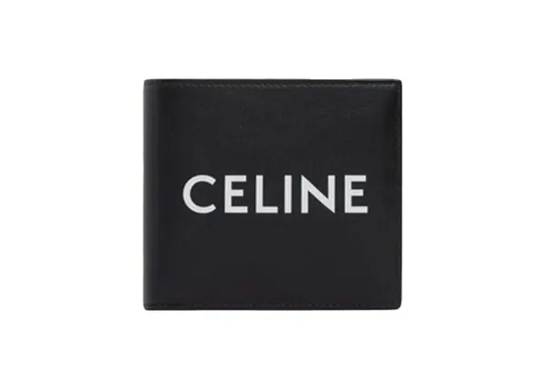 Celine Bifold Print Wallet - Black White