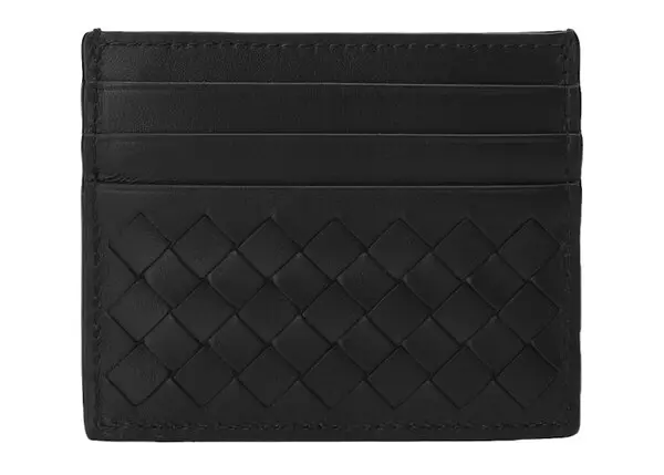 Bottega Veneta Intrecciato Card Case - Black