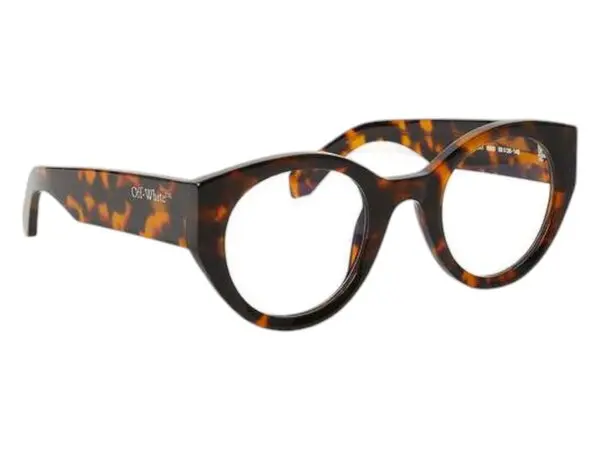 Off-White Style 41 Eyeglasses - Havana Blue Light Block (oerj041f23pla0016000/fr)