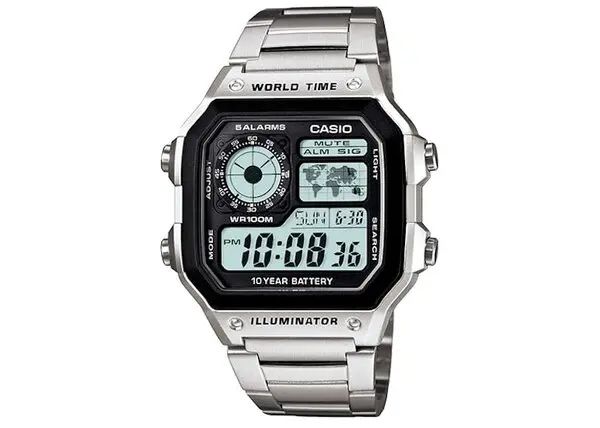 Casio G-shock Digital Watch - Stainless Steel
