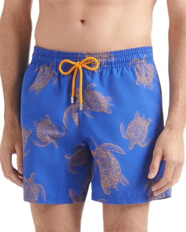 Vilebrequin Moorea 5.5" Printed Swim Trunks - Tortues Galuchat