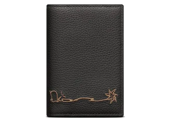 Dior X Cactus Jack Bifold Card Holder - Black