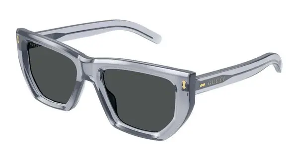 Gucci Square Frame Sunglasses - Crystal Grey/grey (gg1520s/004