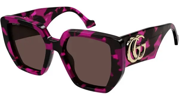 Gucci Square Frame Sunglasses - Pink Tortise (gg0956s/008/fr)