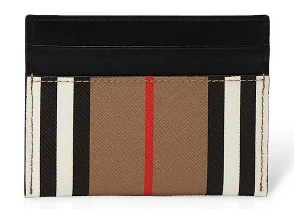 Burberry Classic Stripe Card Case - Beige/black