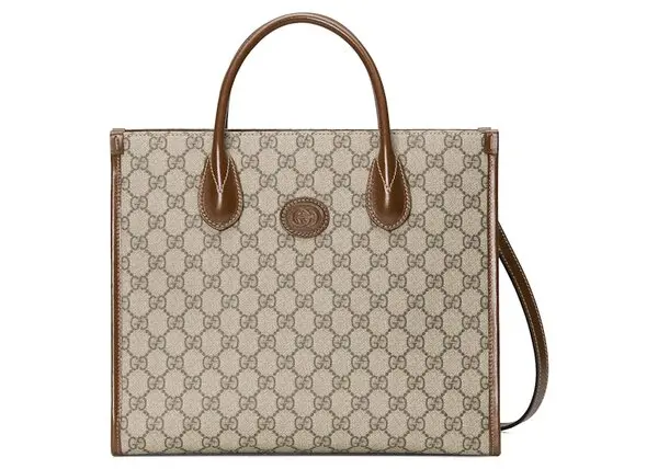 Gucci Gg Small Tote - Beige/ebony