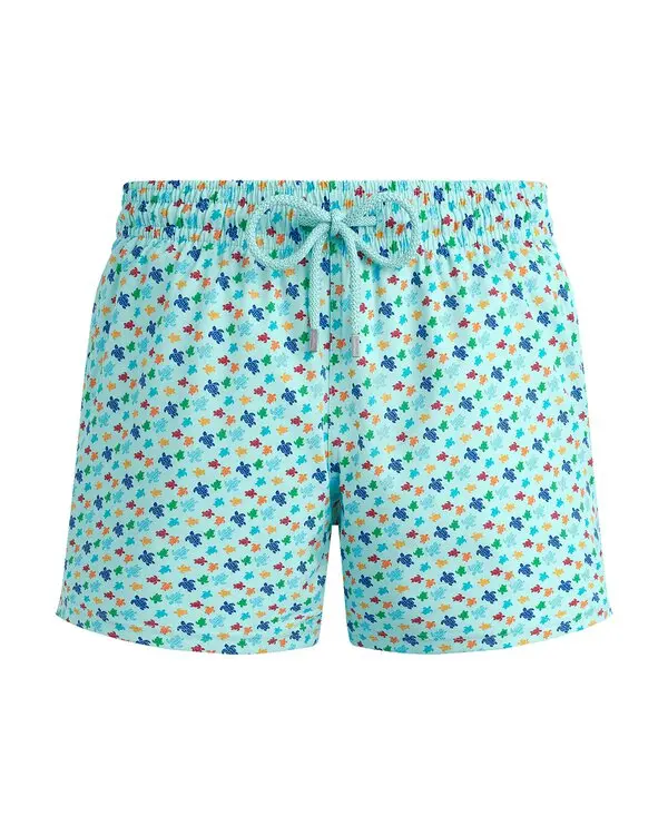 Vilebrequin Moorise 4.5" Printed Swim Trunks - Turquoise
