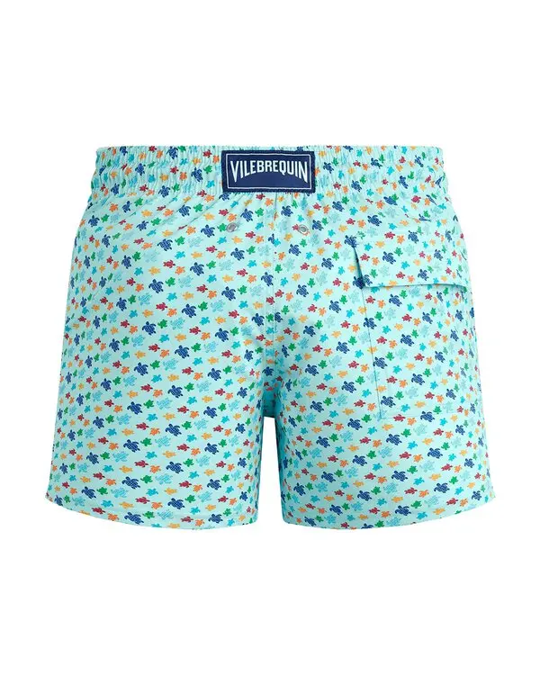 Vilebrequin Moorise 4.5" Printed Swim Trunks - Turquoise