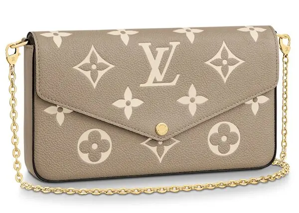 LOUIS VUITTON Felicie Pochette - Dove/cream