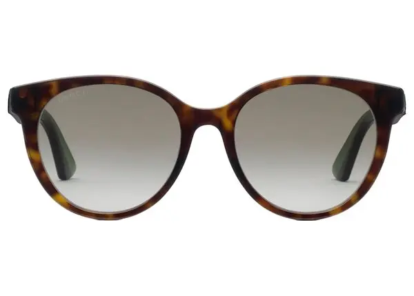 Gucci Round Frame Sunglasses - Tortoiseshell/green (610932 J0740 2332)