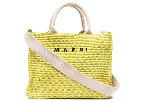 Marni Embroidered Logo Tote Bag