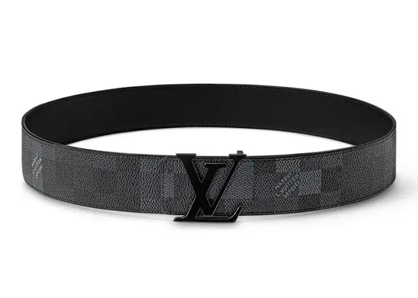 LOUIS VUITTON Initiales Damoflage 40mm Reversible Belt - Black