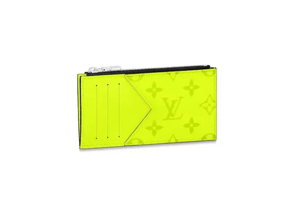 LOUIS VUITTON Coin Card Holder - Neon Yellow