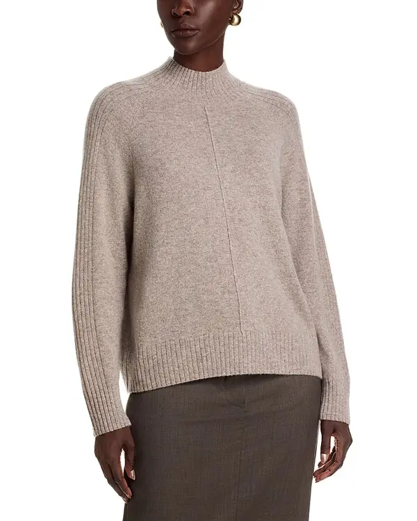 Bloomingdale'S Cashmere Mock Neck Sweater - Sesame