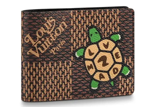 LOUIS VUITTON X Nigo Ple Wallet Damier Ebene Giant - Brown