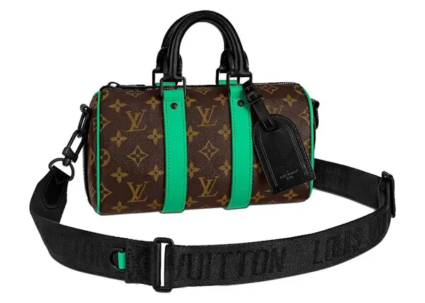 LOUIS VUITTON Keepall Bandouliere 25 Monogram Macassar - Minty Green
