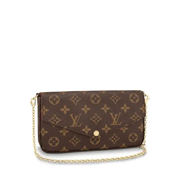 LOUIS VUITTON Pochette Felicie Monogram Lining - Fuchsia