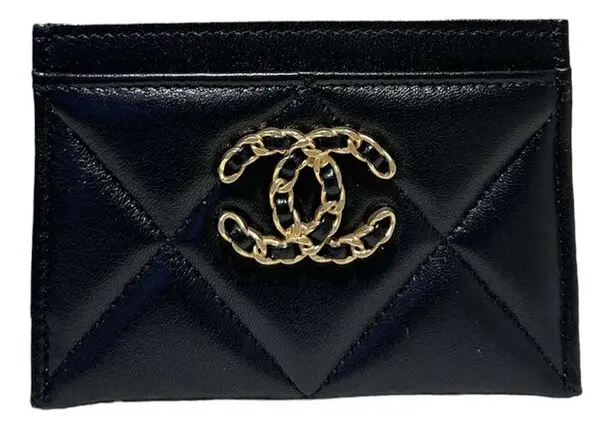 Chanel 19 Card Holder - Black (ap1167)
