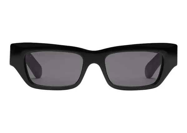 Gucci Rectangular Frame Sunglasses - Black/grey (733383 J0740 1012)