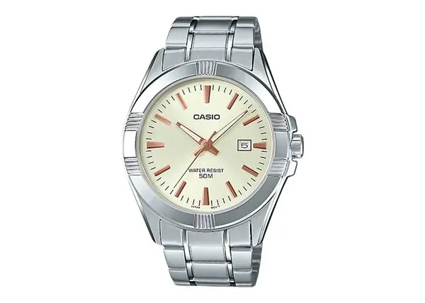 Casio Analog Watch With Band - Stainless Steel
