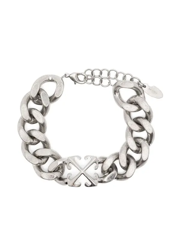 Off-White Arrow Chain Bracelet - Silver