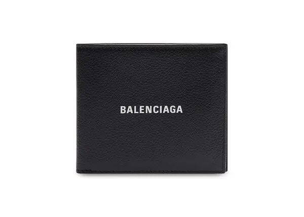 Balenciaga Cash Square Folded Wallet - Black/white