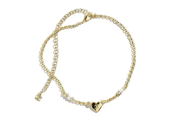 Chanel Necklace - Gold/pearly White/crystal (abd075 B16158 Nw376)