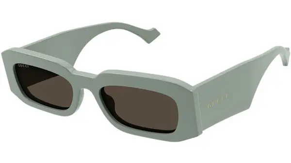 Gucci Rectangle Full Rim Sunglasses - Sage (gg1426s/004/54)
