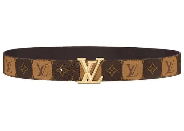 LOUIS VUITTON Pyramide Stripes 40mm Reversible Monogram Belt - Brown