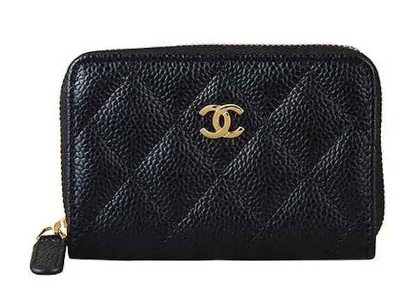 Chanel Classic Zipped Coin Purse - Black (ap0216)