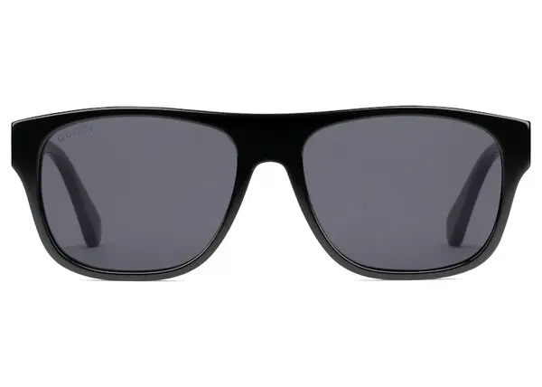 Gucci Rectangular Frame Acetate Sunglasses - Black (519163 J0070 7710)