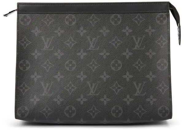LOUIS VUITTON Pochette Voyage Monogram Eclipse Mm - Black/grey