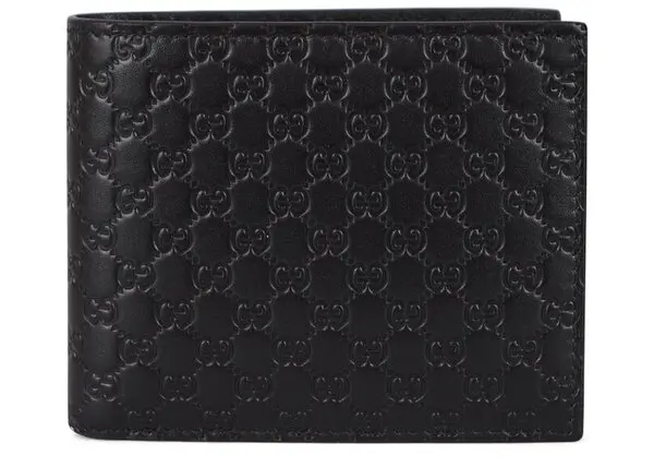 Gucci Bifold Wallet Microssima - Black