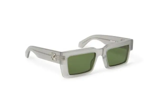 Off-White Moberly Square Sunglasses - Grey/green (oeri114s24pla0010855/fr)