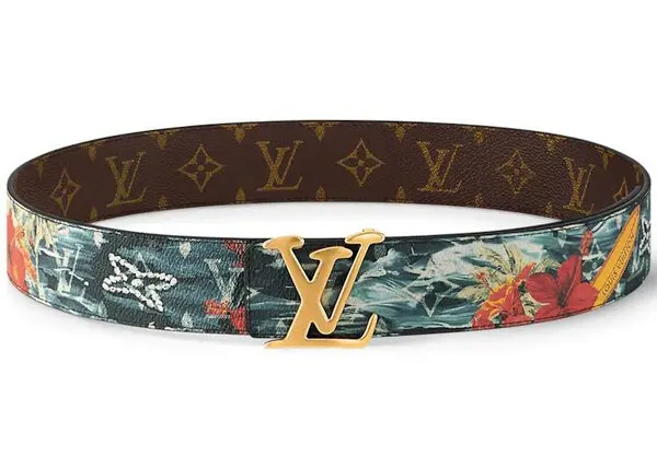 LOUIS VUITTON Tag 40mm Reversible Belt - Blue