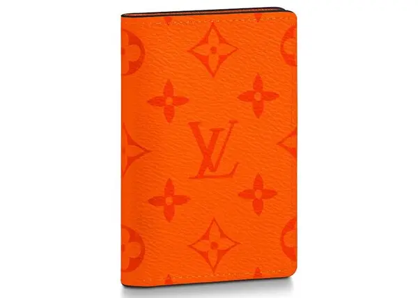 LOUIS VUITTON Pocket Organizer Monogram Eclipse - Volcano Orange