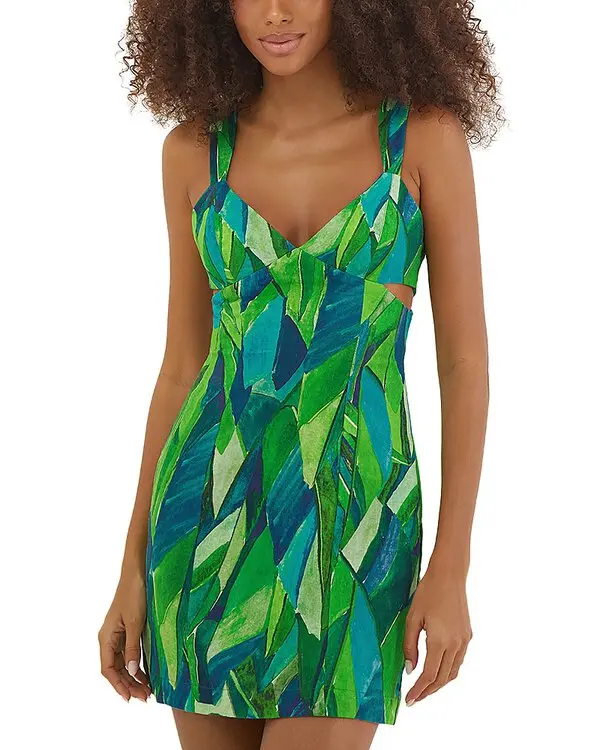 VIX PAULA HERMANNY Tropics Mari Swim Cover-up Mini Dress - Multi