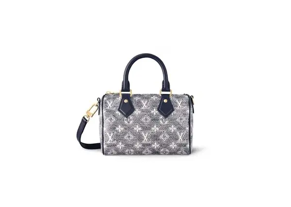 LOUIS VUITTON Speedy Bandouliere 20 Monoglam Bag - Blue