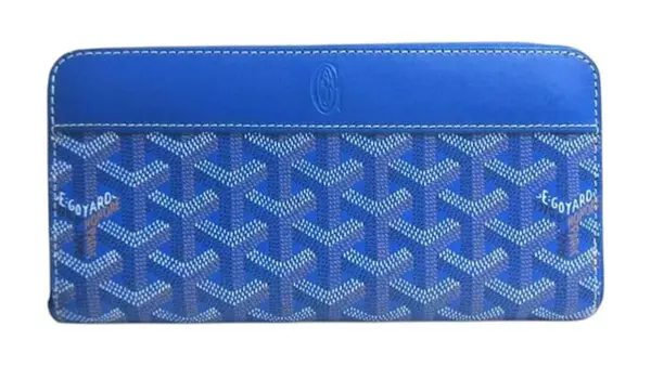 Goyard Matignon Wallet Gm - Sky Blue