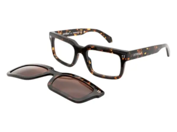 Off-White Clip-on Eyeglasses - Havana Brown Polarized (oeri130s24pla0016064/fr)