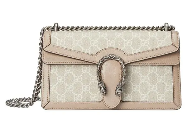 Gucci Dionysus Small Gg Bag - Beige/white