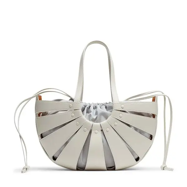 Bottega Veneta The Shell Medium Handbag - Grey