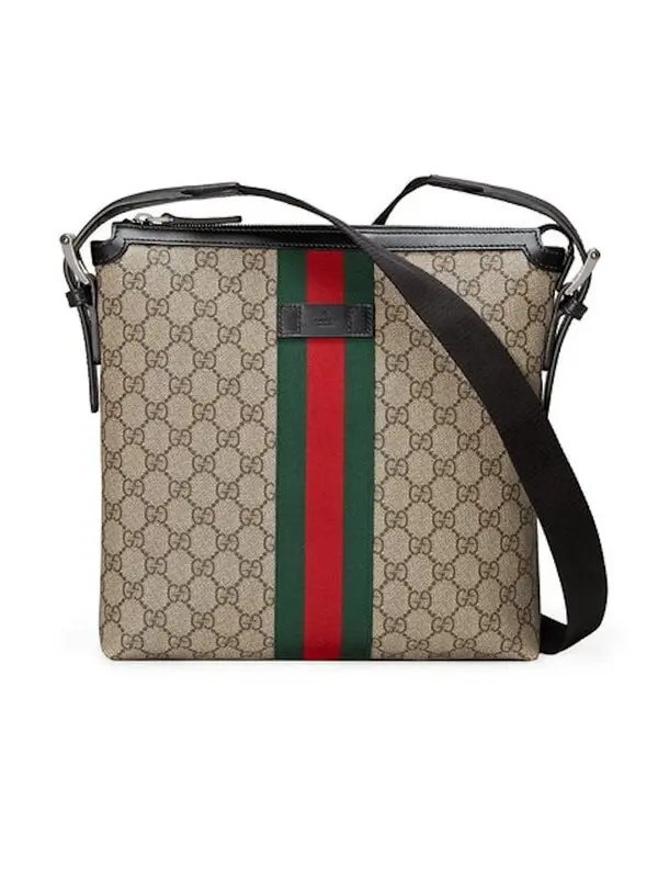 Gucci Messenger Supreme Web Gg - Brown/red/green