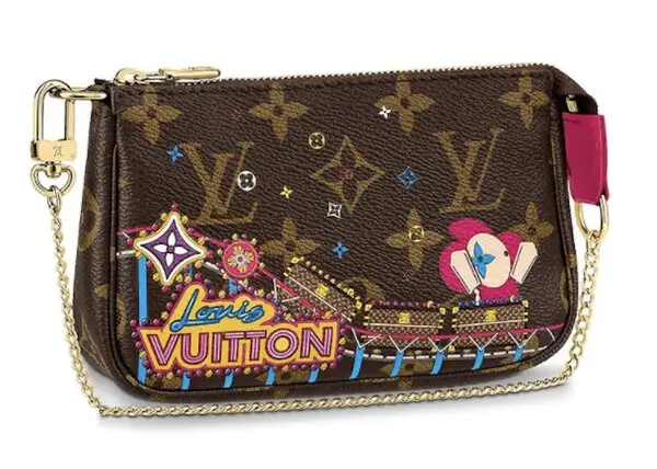 LOUIS VUITTON Pochette Accessories Monogram Vivienne Holiday Mini