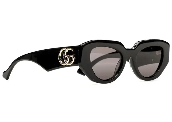 Gucci Oval Full Rim Sunglasses - Black (gg1421s/001/fr)
