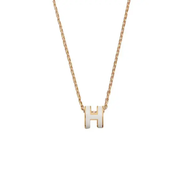 Hermès Mini Pop H Pendant - Blanc