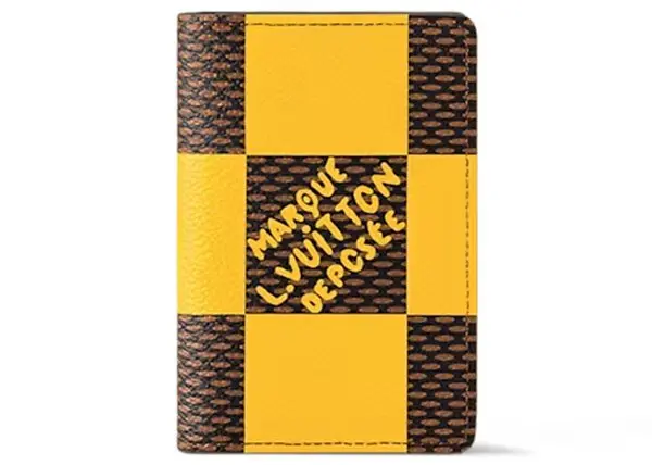 LOUIS VUITTON Pocket Organizer Damier Pop - Jaune Mat