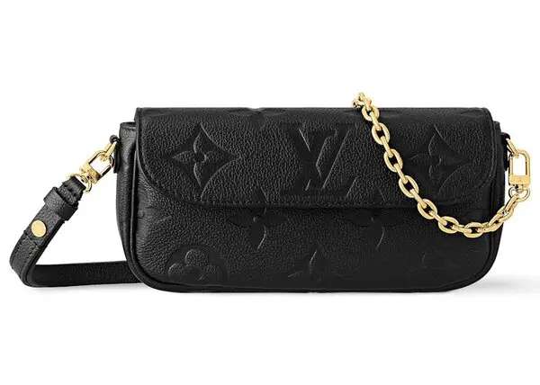 LOUIS VUITTON Wallet On Chain Ivy - Black