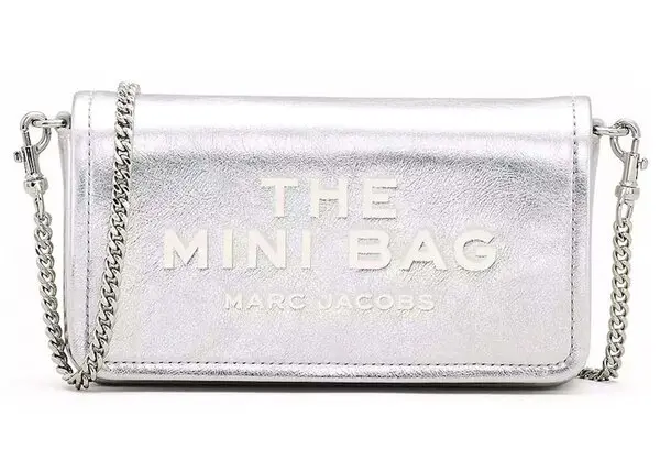 Marc Jacobs Metallic Leather Chain Mini Shoulder Bag
