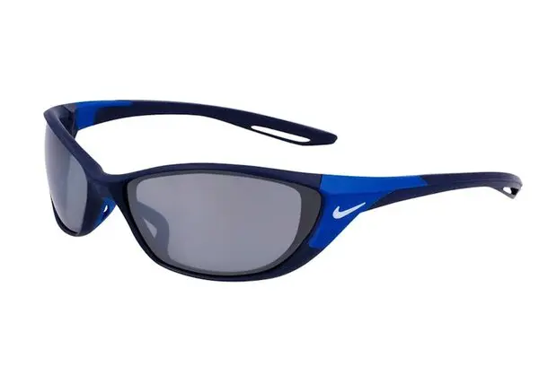 Nike Zone Sunglasses - Matte Midnight Navy Blue/silver Flash (dz7356/410)